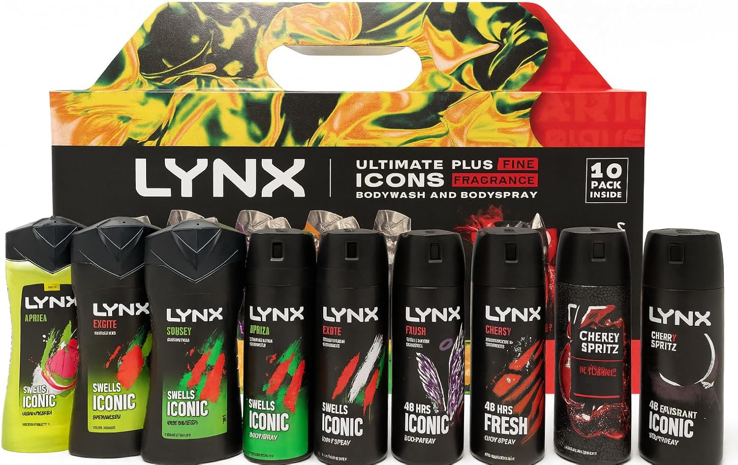 LYNX The Ultimate Icons Collection Gift Set 10 Piece Bodywash Body ...
