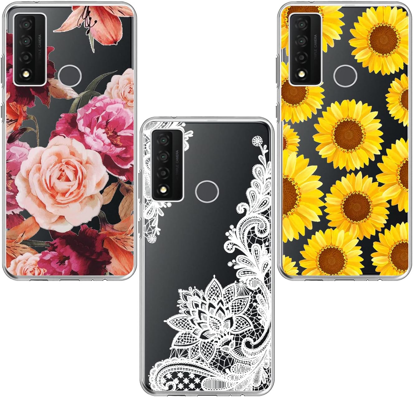 Amazon.com: TCL 20XE Phone Case, TCL 20 XE Case, with [Tempered Glass ...
