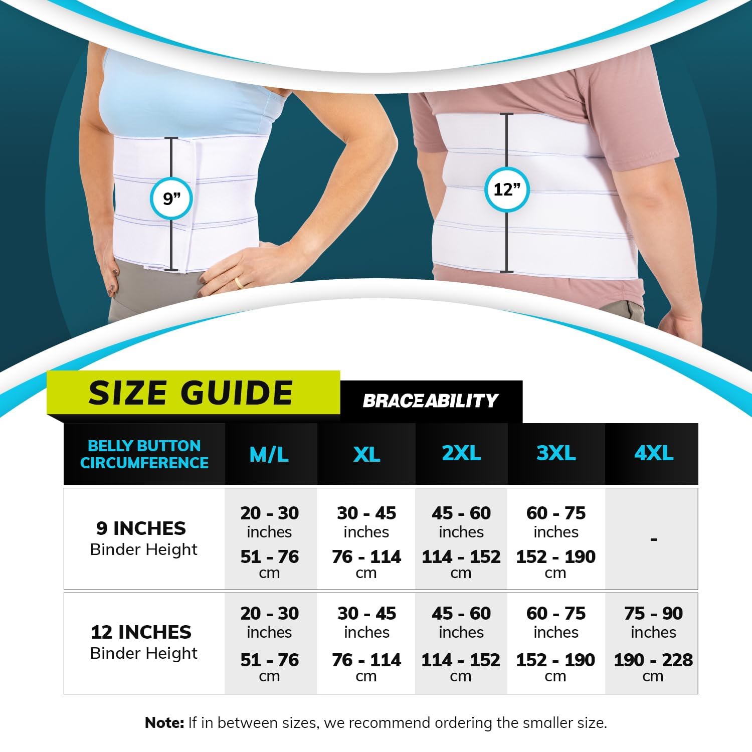 BraceAbility Medical Abdominal Stomach Binder – Belly Band Compression ...