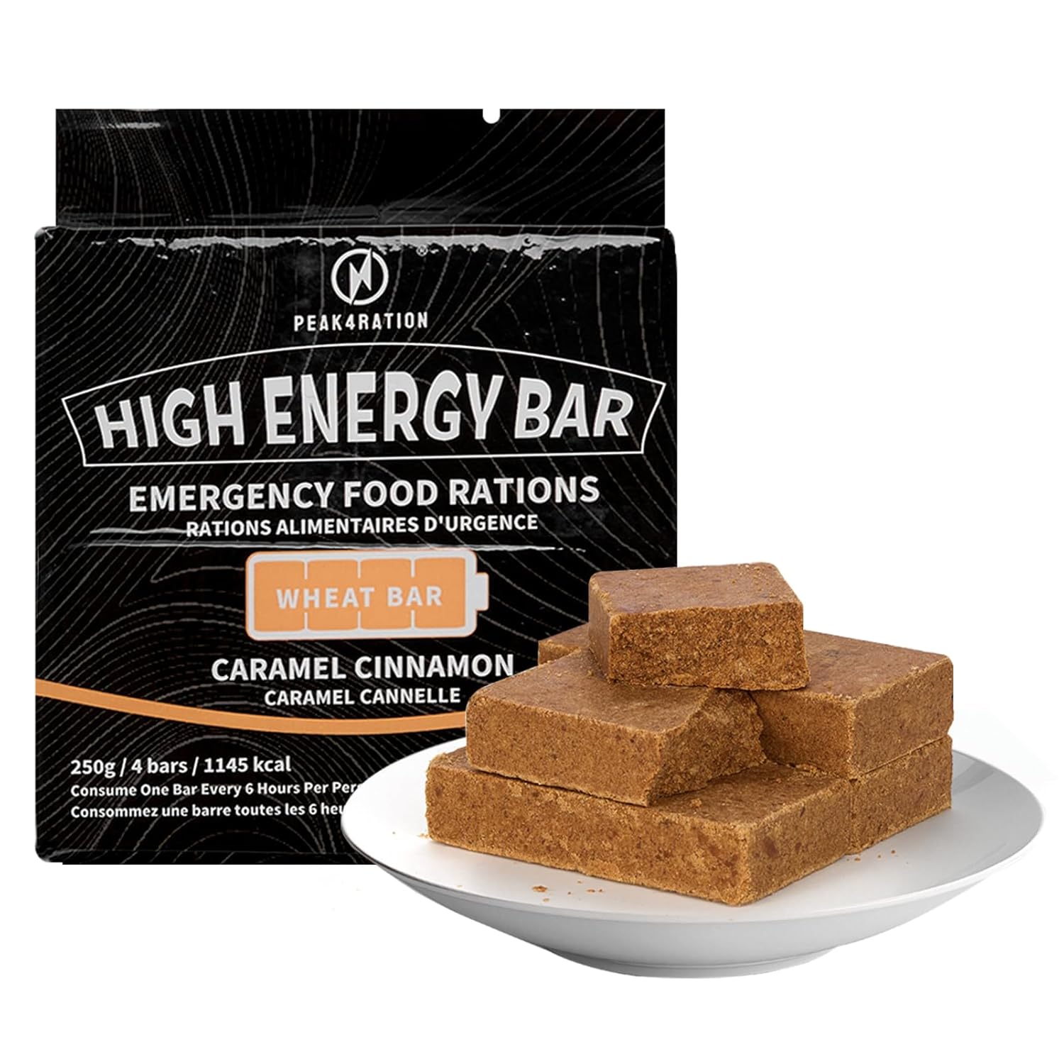 Amazon.com: PEAK4RATION High Energy Bar | Emergency Ration Biscuits ...