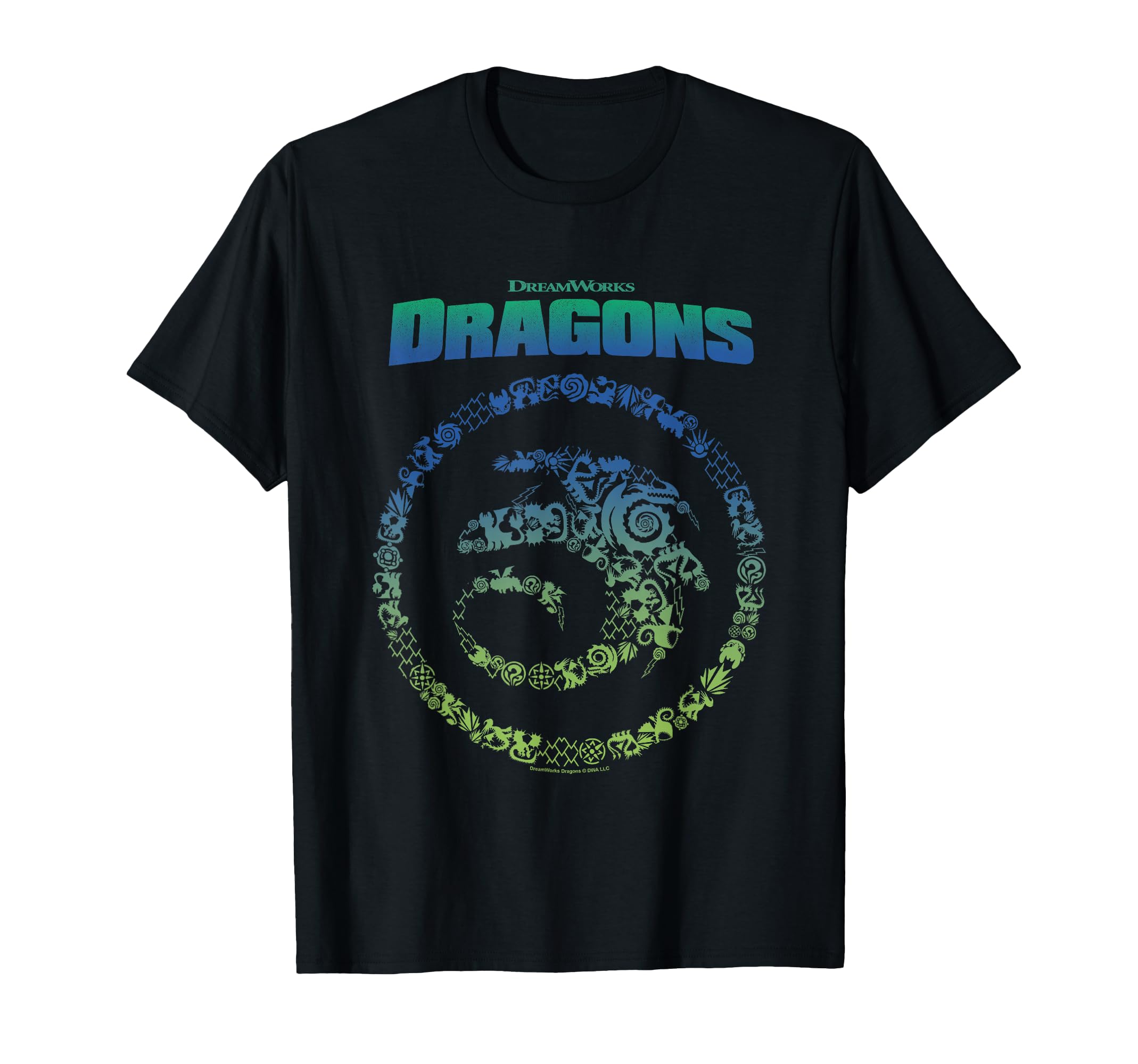 Amazon.com: How to Train Your Dragon Toothless Vintage Symbols Logo T ...
