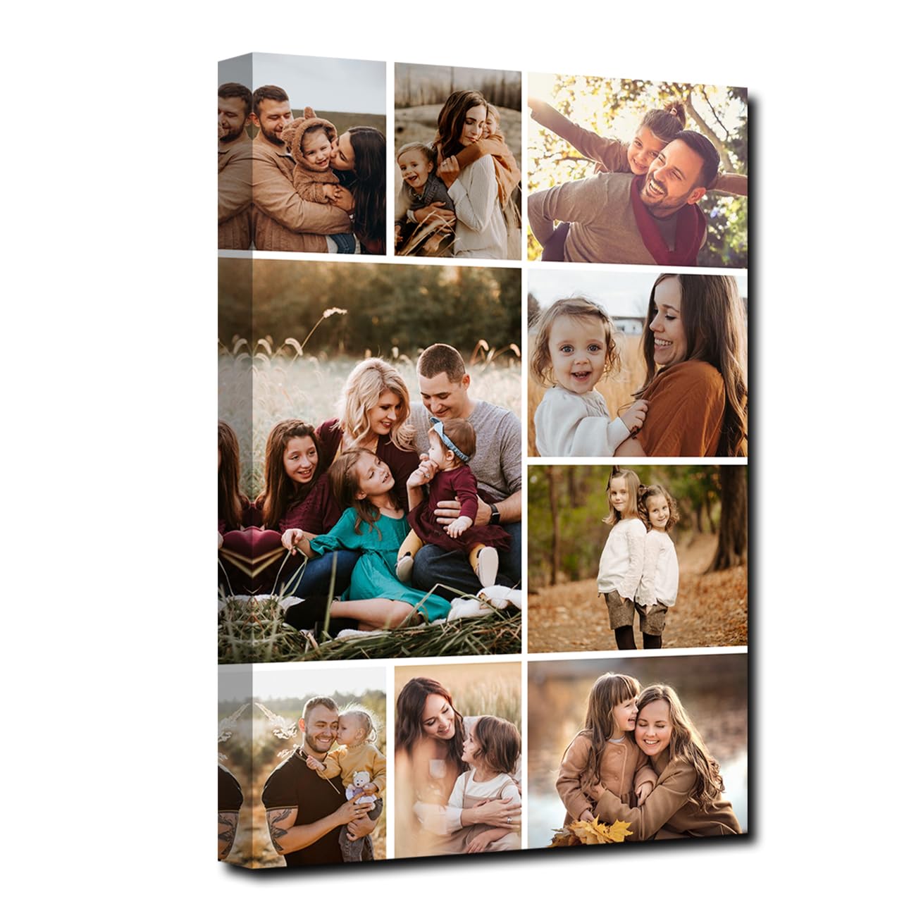 Amazon.com: CXHOSTENT Personalized Canvas Wall Art with Your Photos ...
