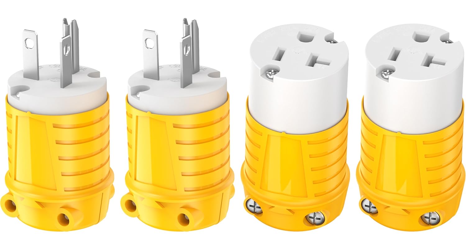 ETL Listed NEMA 5-20P & 5-20R 20 Amp 110V Plugs Male & Female ...