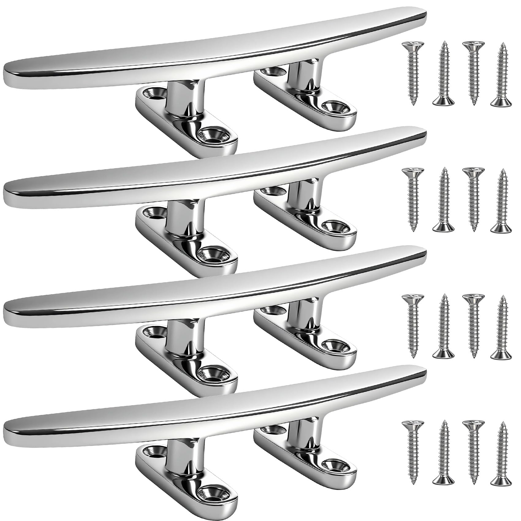 Snapklik.com : VEITHI Boat Cleats Dock Cleats 8 Inch 316 Stainless ...