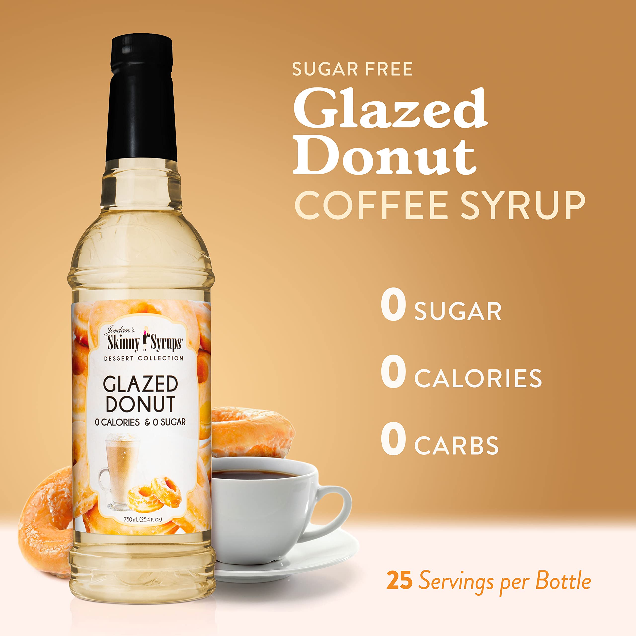 Snapklik.com : Jordans Skinny Syrups Sugar Free Coffee Syrup, Glazed ...