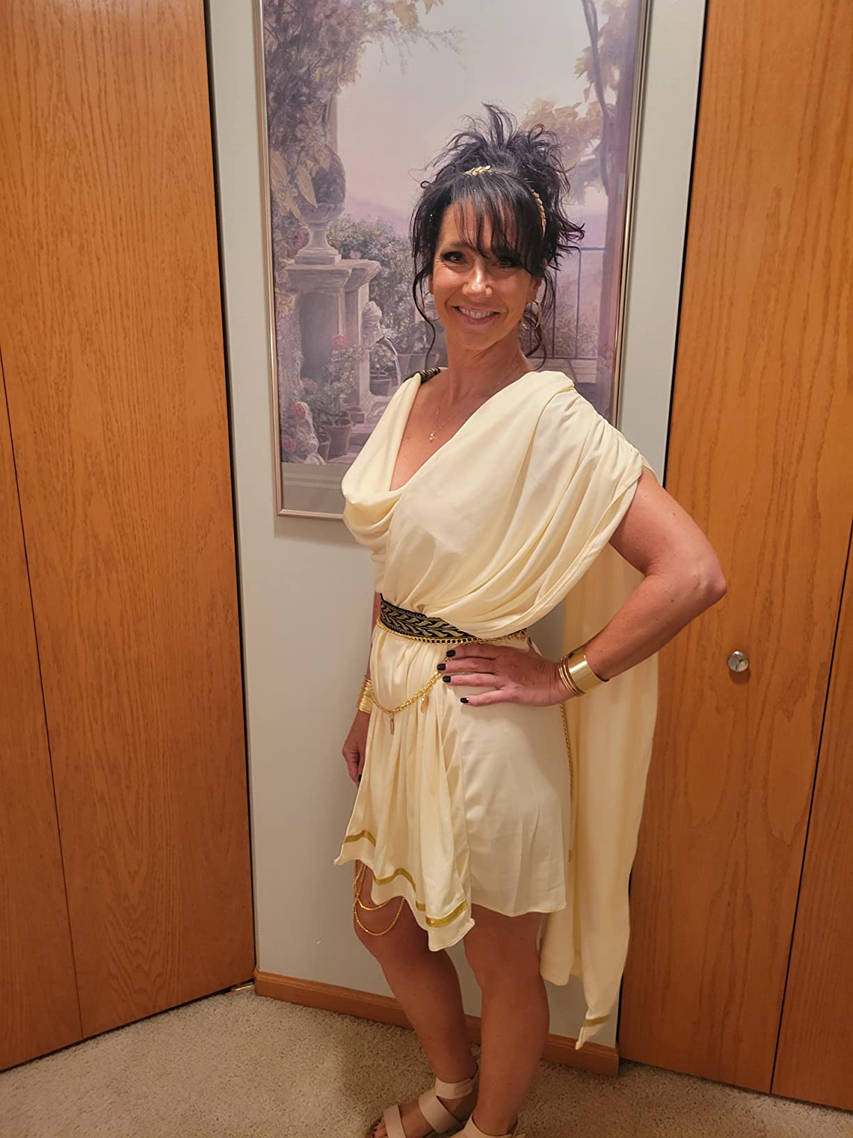 $4/mo - Finance Women's Deluxe Classic Toga Costume | Buy Now, Pay Later