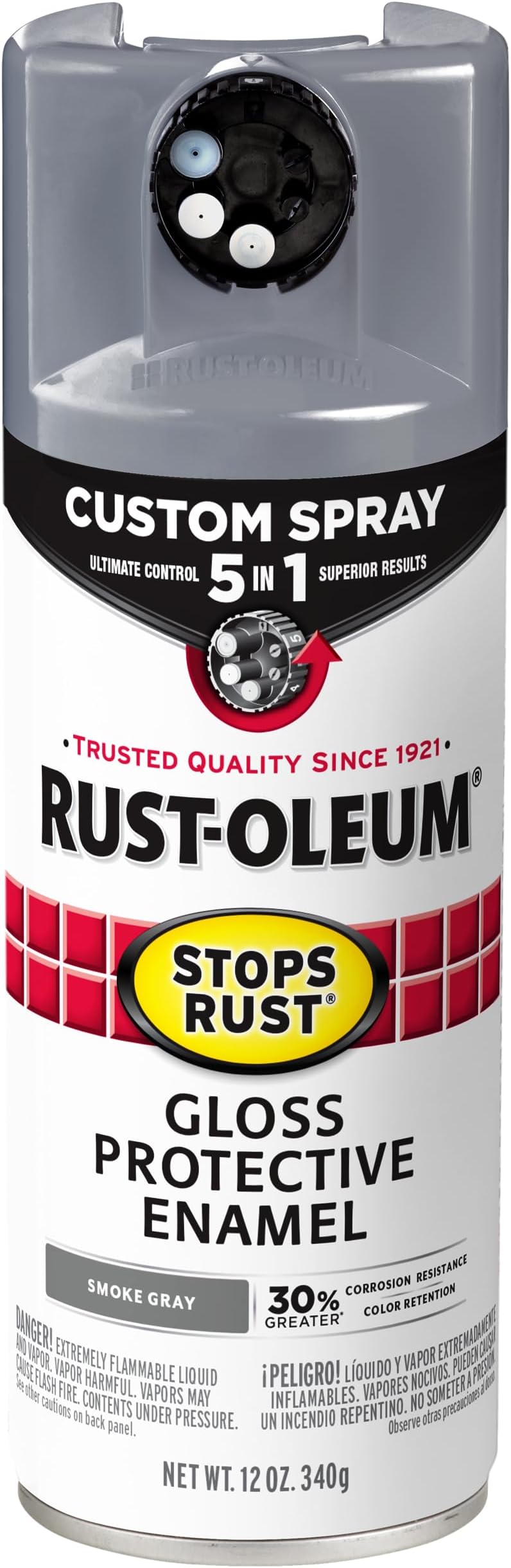 Rust-Oleum 280138 Farm & Implement Spray Paint, 12 oz, Ford Gray ...
