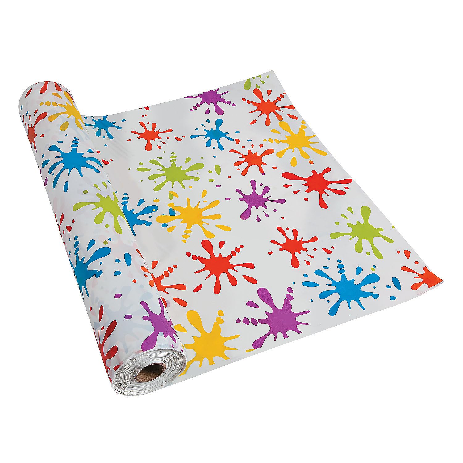 Amazon.com: Fun Express Paint Splatter Tablecloth Roll, Disposable ...