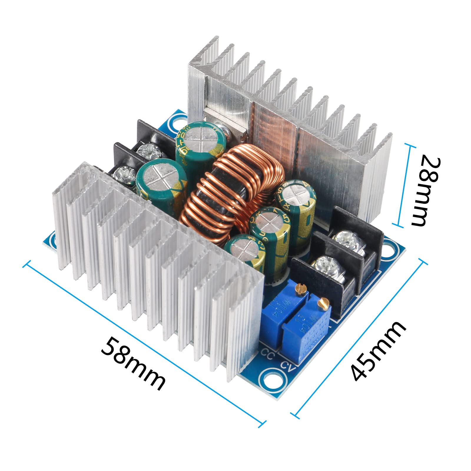 Snapklik.com : 2PCS 20A 300W DC-DC Buck Converter Step Down Module ...