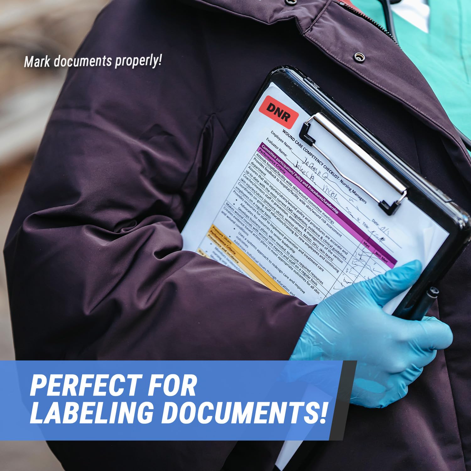 Snapklik.com : DNR Stickers - 2 X 1 Inch Do Not Resuscitate Sticker DNR ...