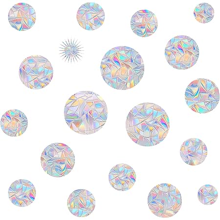 Amazon.com: 16 Pieces Circle Window Clings - Anti-Collision Window ...