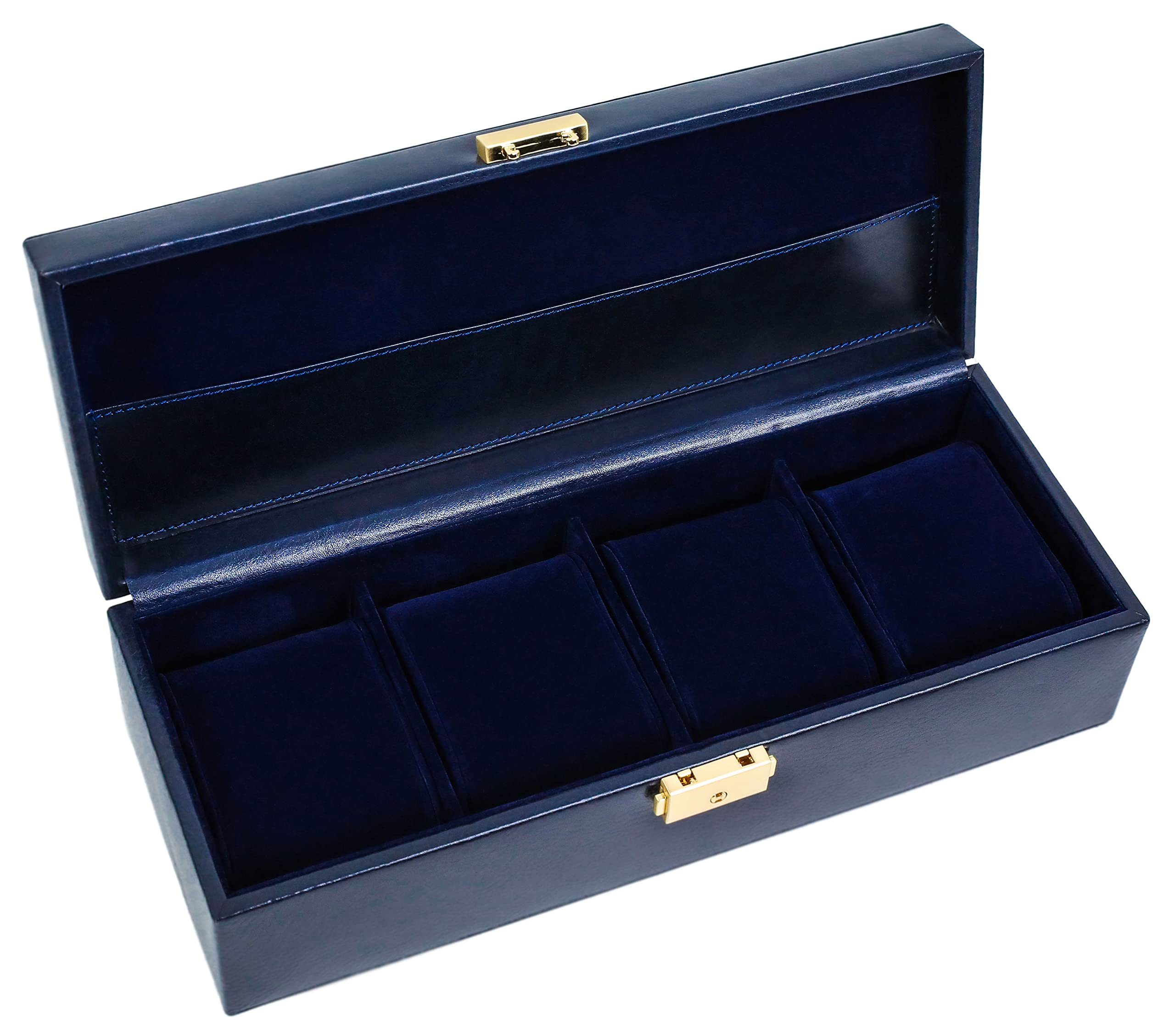 Amazon.com: Time Resistance Leather Watch Box - Watch Collection Box ...