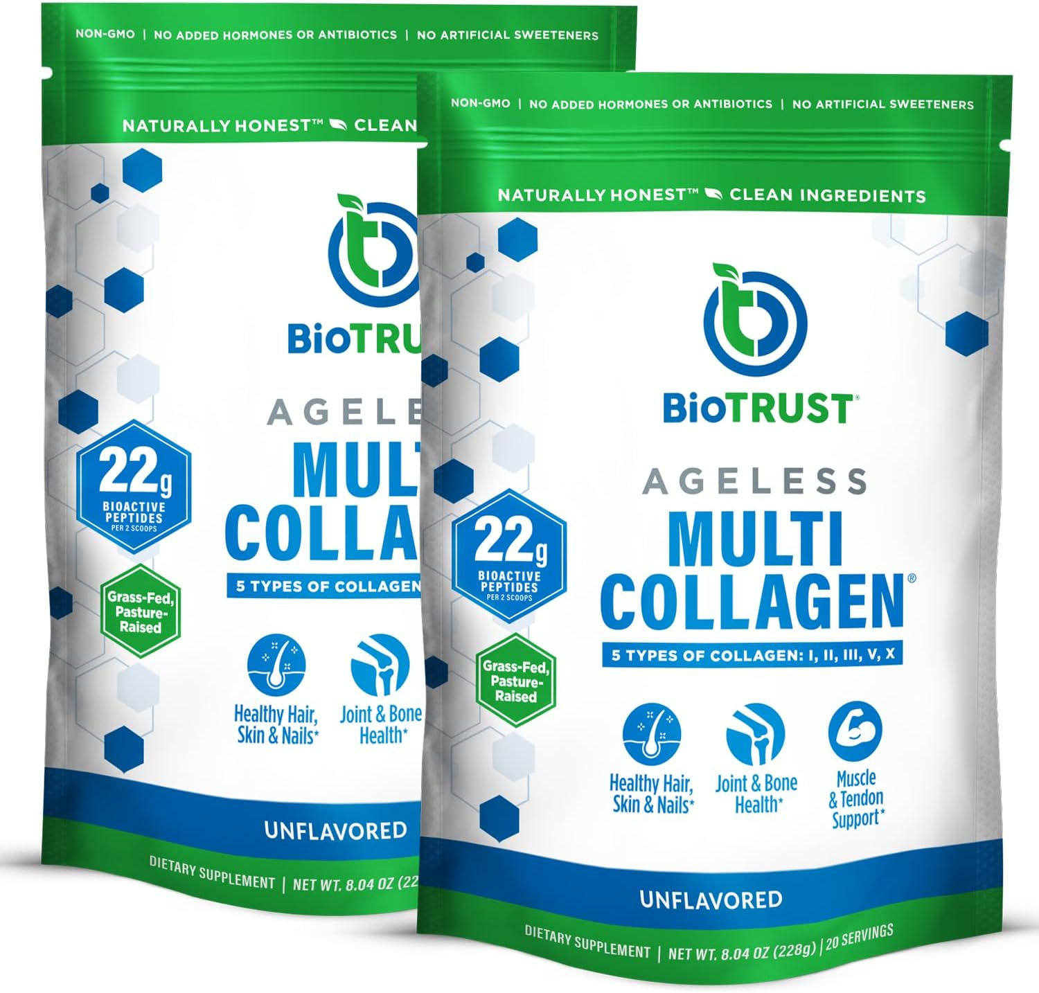 Amazon.com: BioTrust Ageless Multi Collagen Protein Powder – 5 Collagen ...