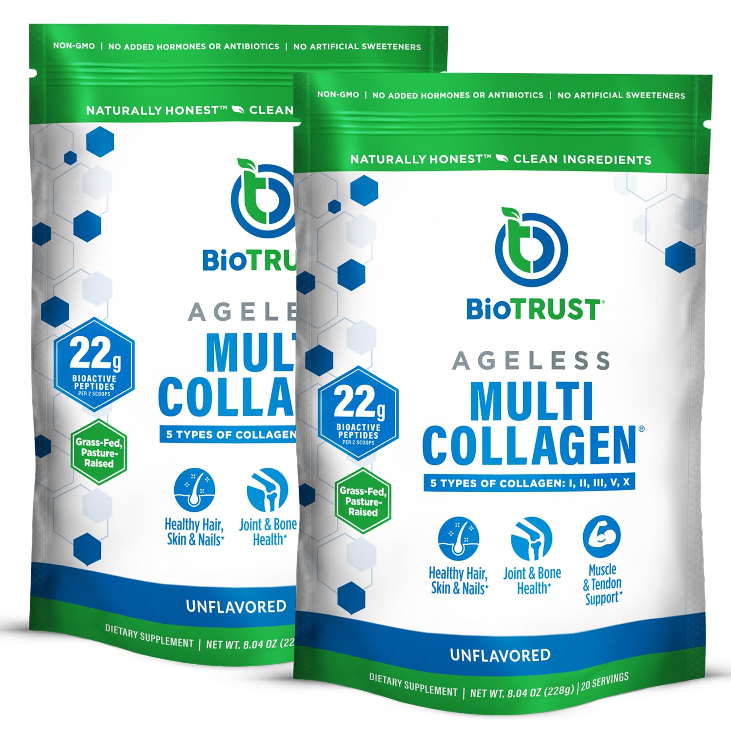 Amazon.com: BioTrust Ageless Multi Collagen Protein Powder – 5 Collagen ...