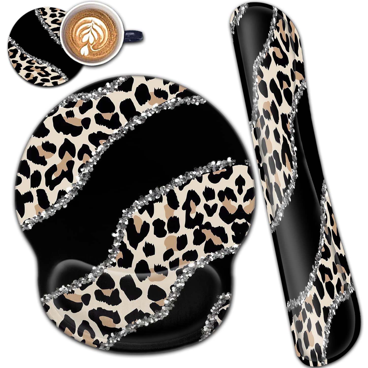 Amazon.com : Ergonomic Mouse Pad Wrist Support and Memory Foam Keyboard ...