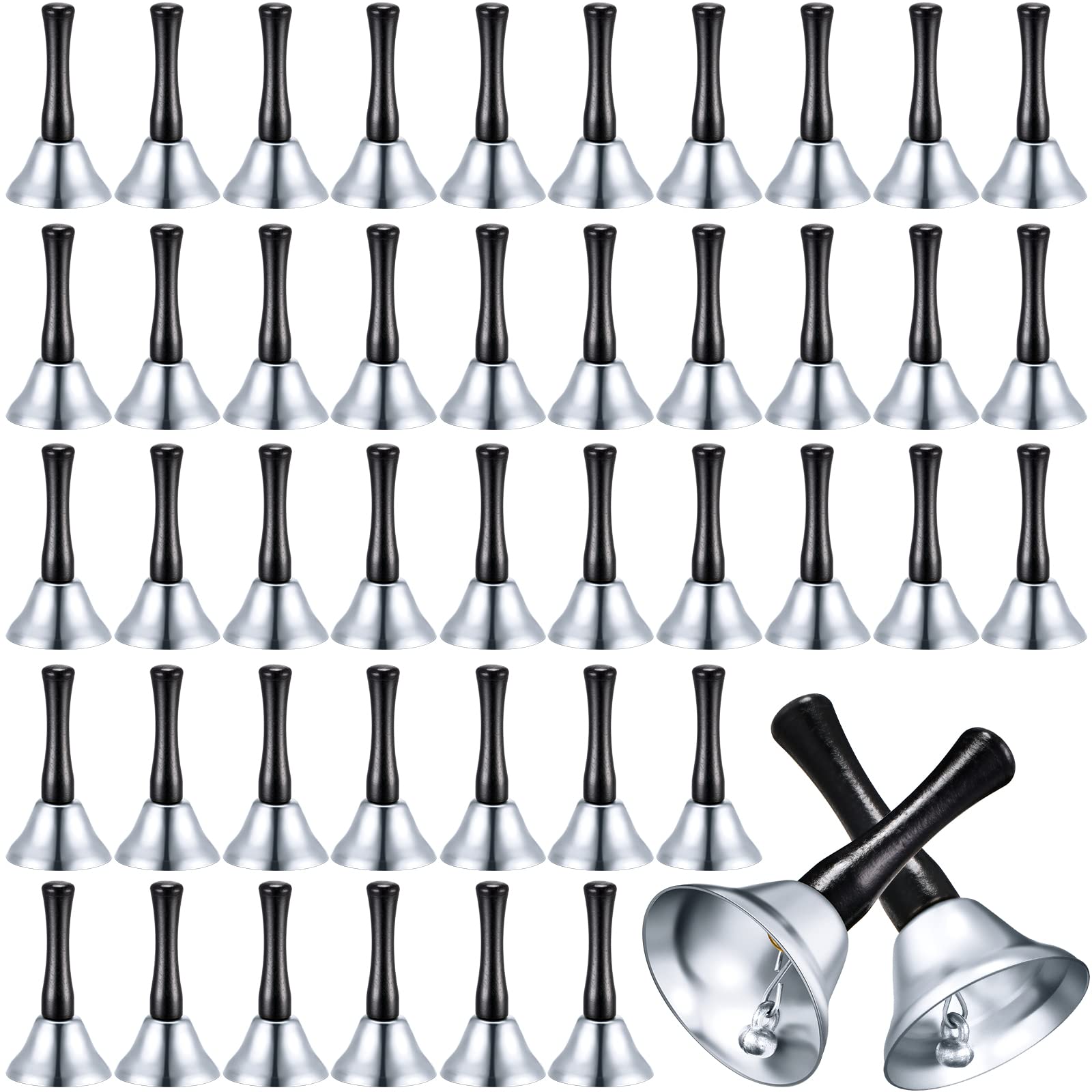 Amazon.com - 50 Pcs Loud Hand Bell Christmas Call Bell Dinner Bell ...