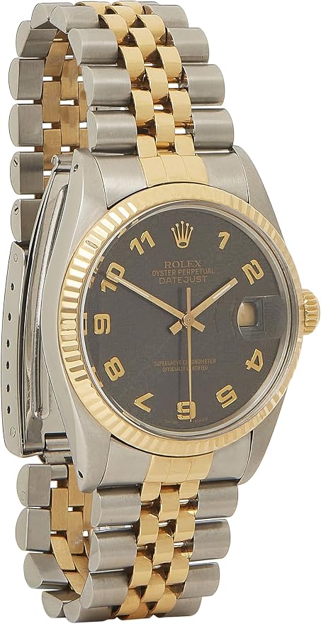 Amazon.com: Rolex, Pre-Loved Stainless Steel & 18K Yellow Gold Arabic ...