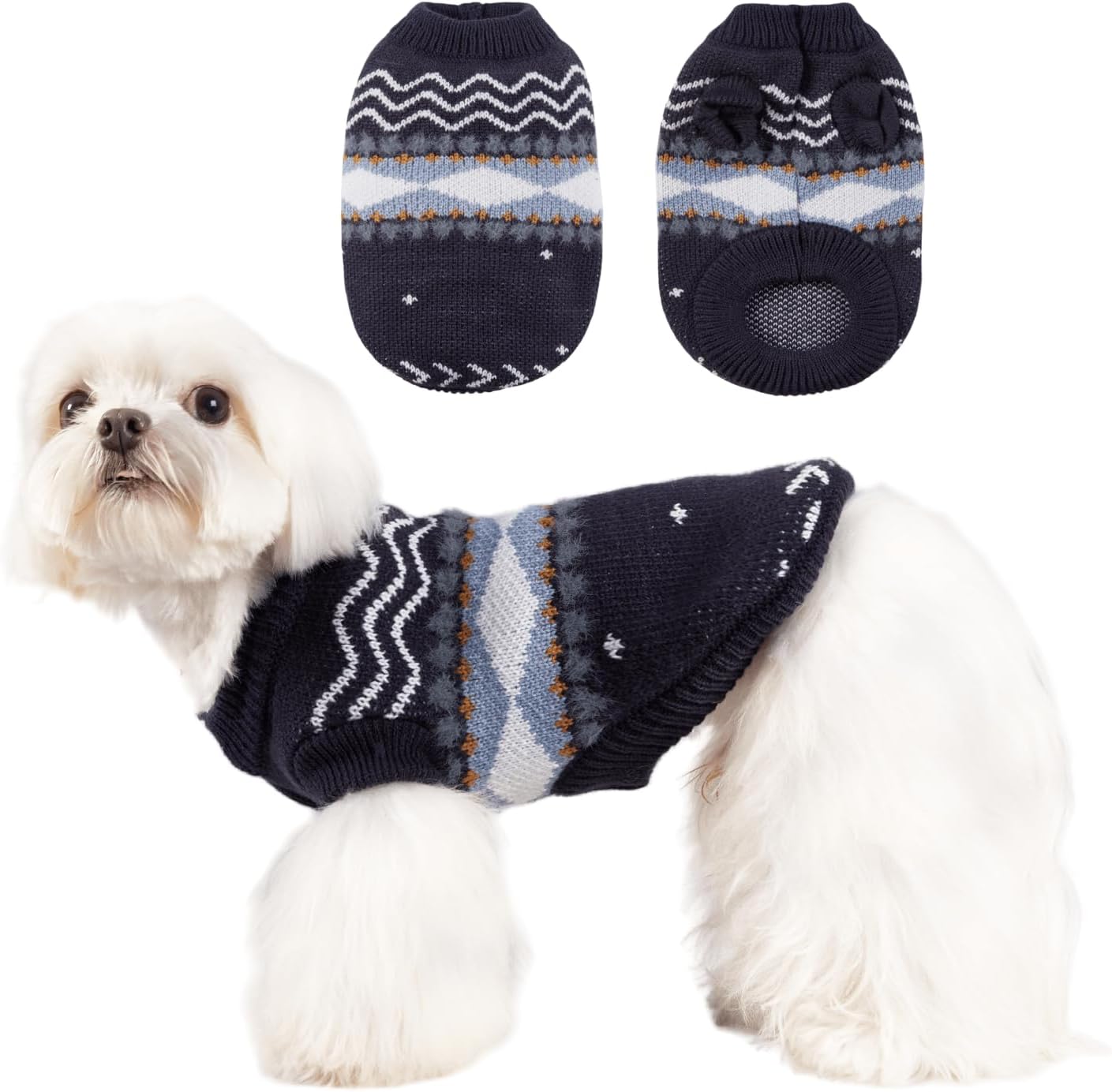 Amazon.com : Loyanyy Dog Sweater Soft Warm Dog Clothes Knitted Cat ...