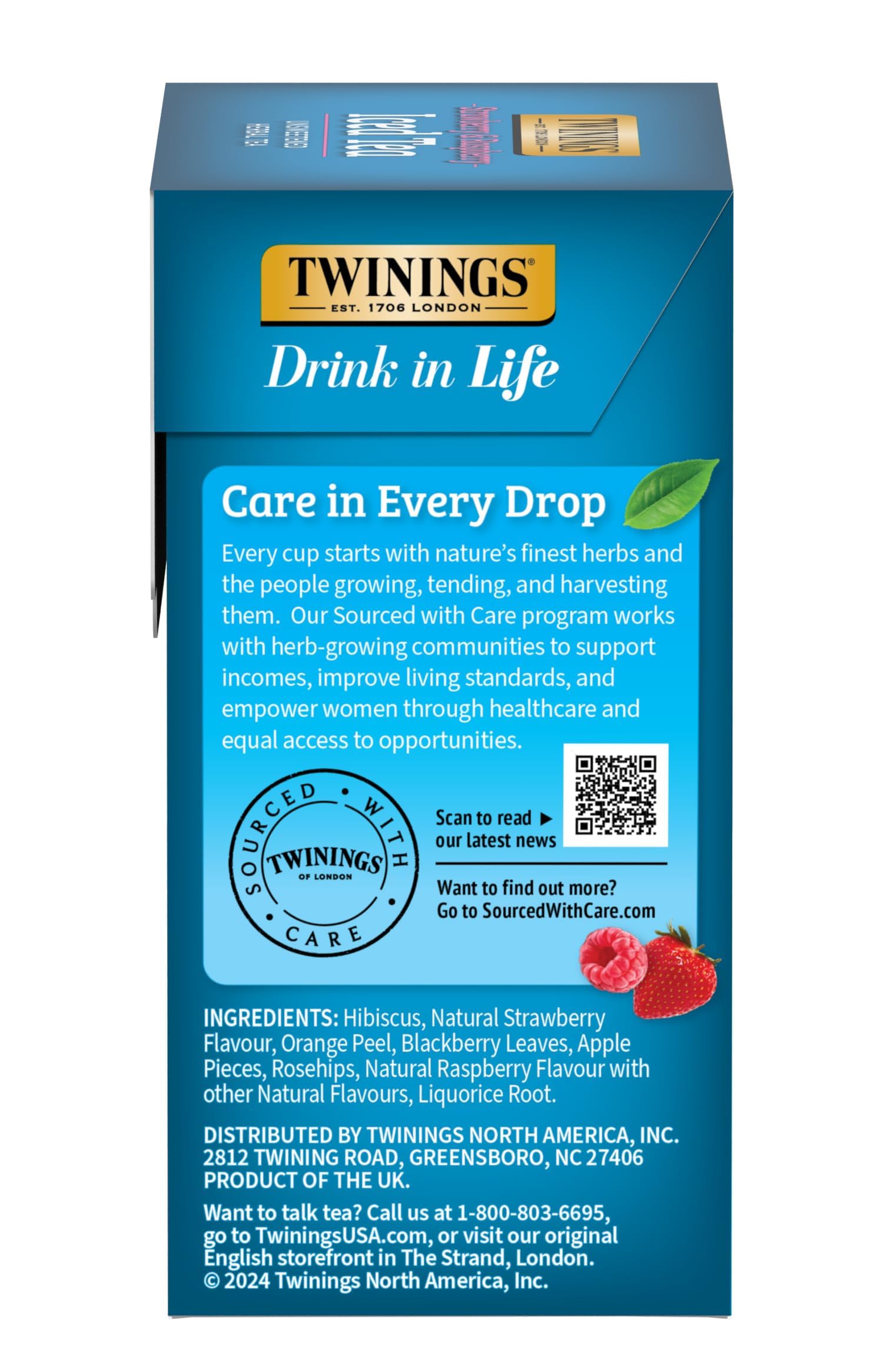 Snapklik.com : Twinings NEW Strawberry & Raspberry Herbal Iced Tea, 72 ...