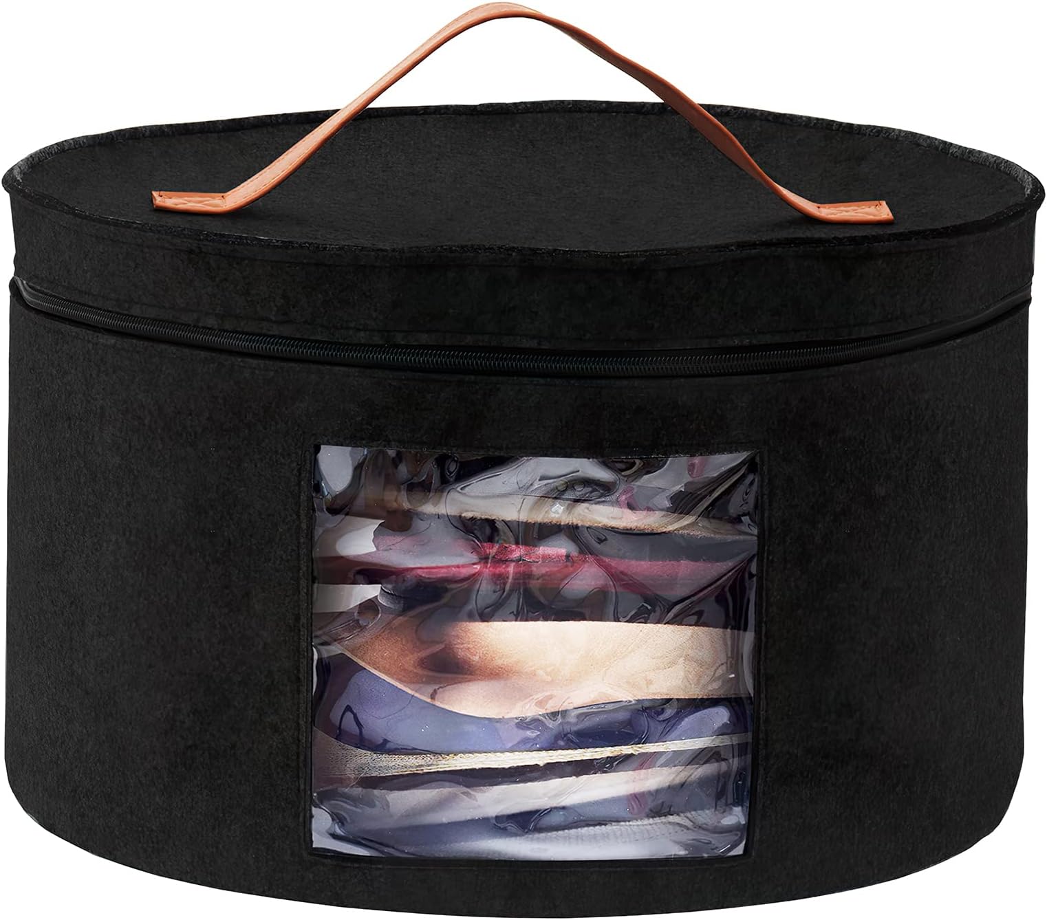 Amazon.com - MATROTEL Round Hat Storage Box - 19 x 17 inches - Cowboy ...