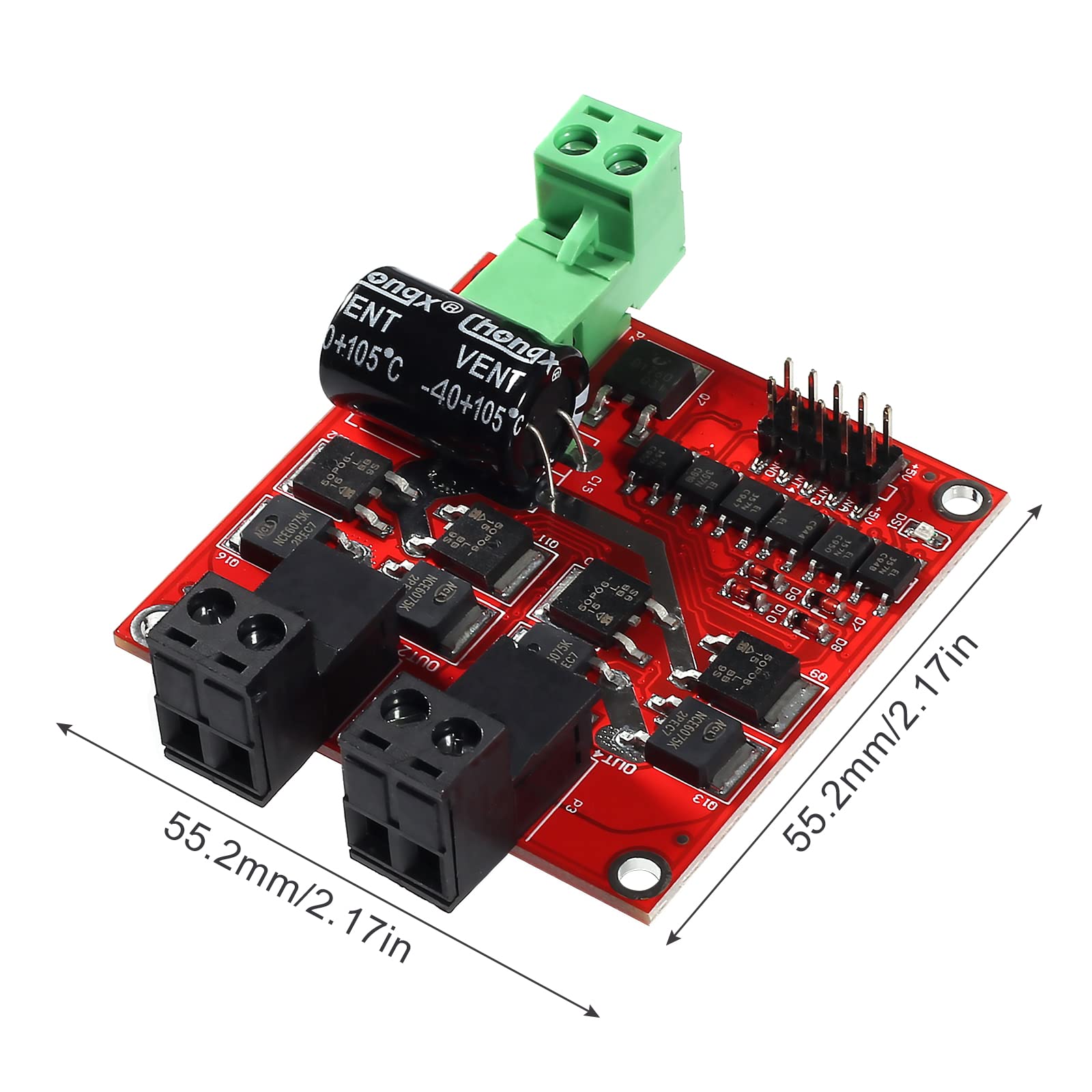 Snapklik.com : AITIAO 2Pcs L298 Dual H Bridge Motor Speed Controller 160W 12V 24V DC Motor ...