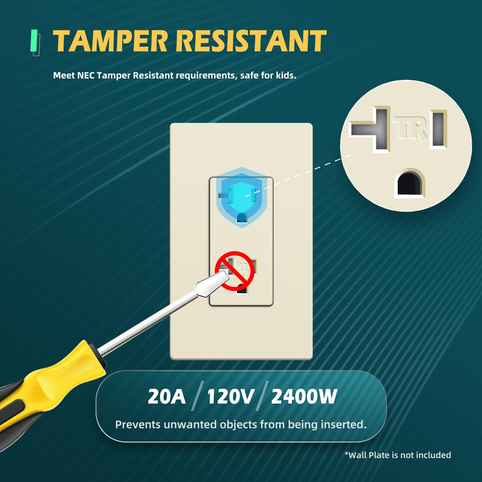 Snapklik.com : Decorative Receptacle Wall Outlet, Duplex Electrical ...