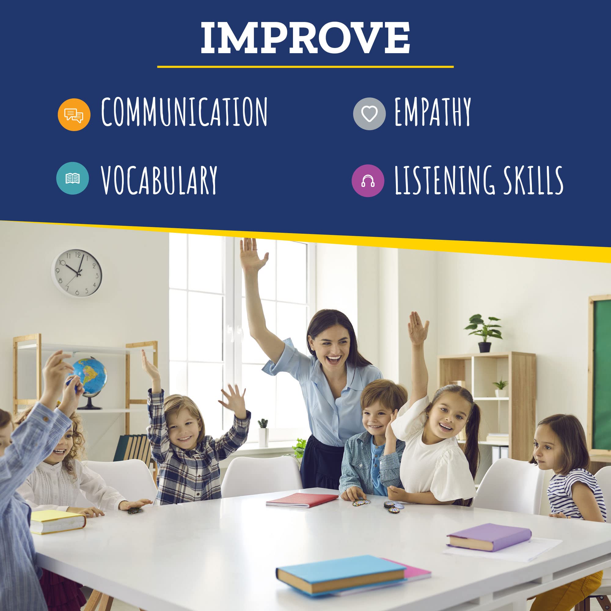 Really Good Stuff Morning Meeting Chips for Kids - Conversation ...