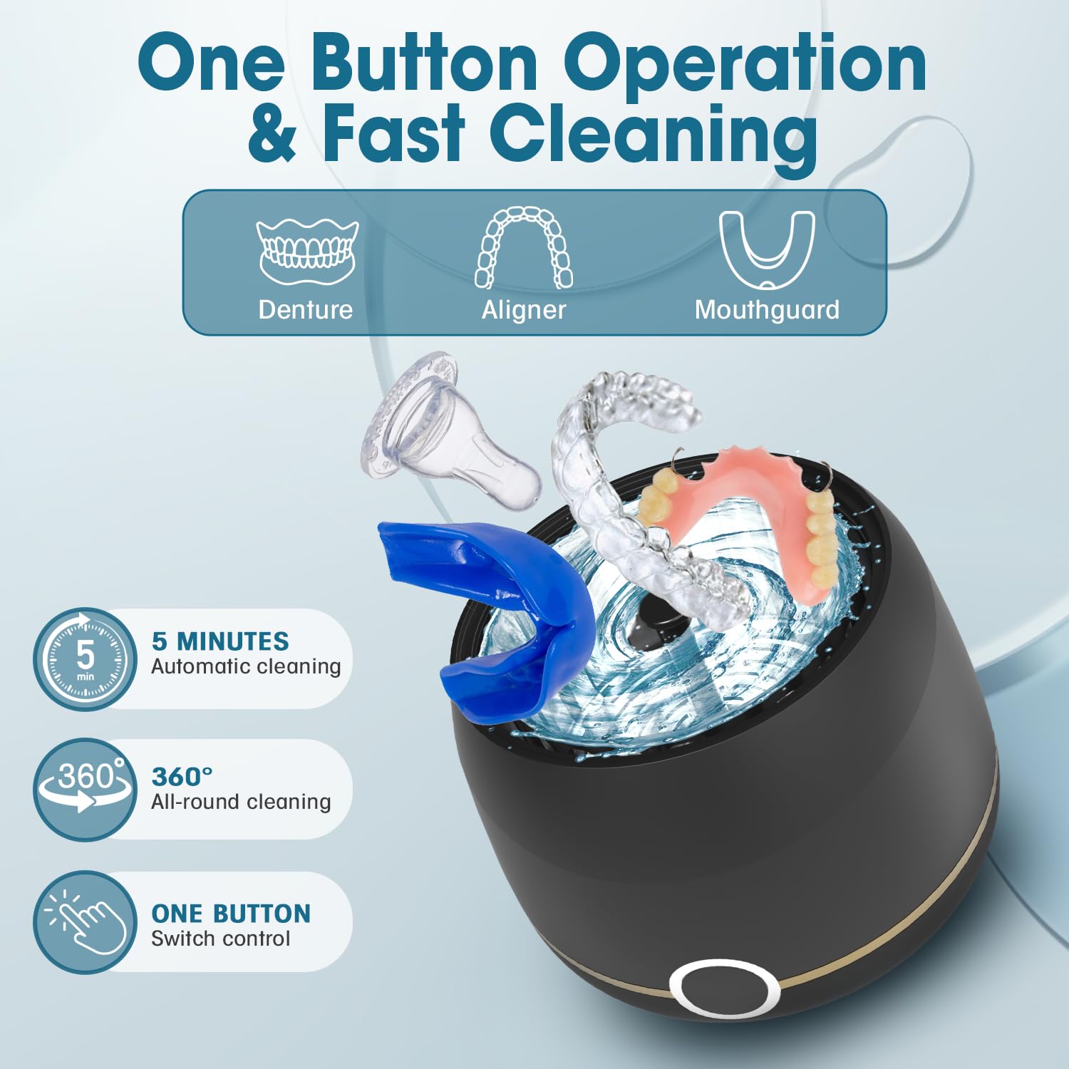 Snapklik.com : Dental Ultrasonic Retainer Cleaner Machine: Nicwell ...