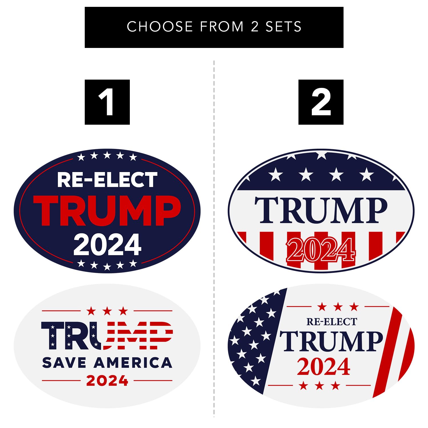 Snapklik.com : Republican Donald Trump 2024 Bumper Magnets 2024 ...