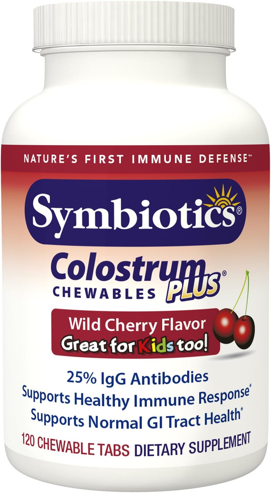 Amazon.com: Symbiotics Colostrum 120ct Chewables Plus - Immunity ...