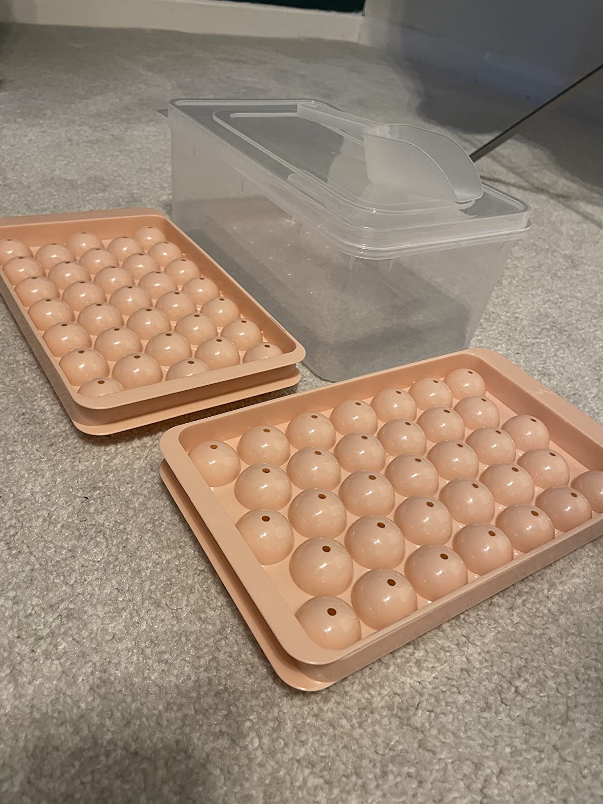 Mini Sphere Ice Cube Tray Balls, Round Ice Ball Maker Mould for Freezer ...