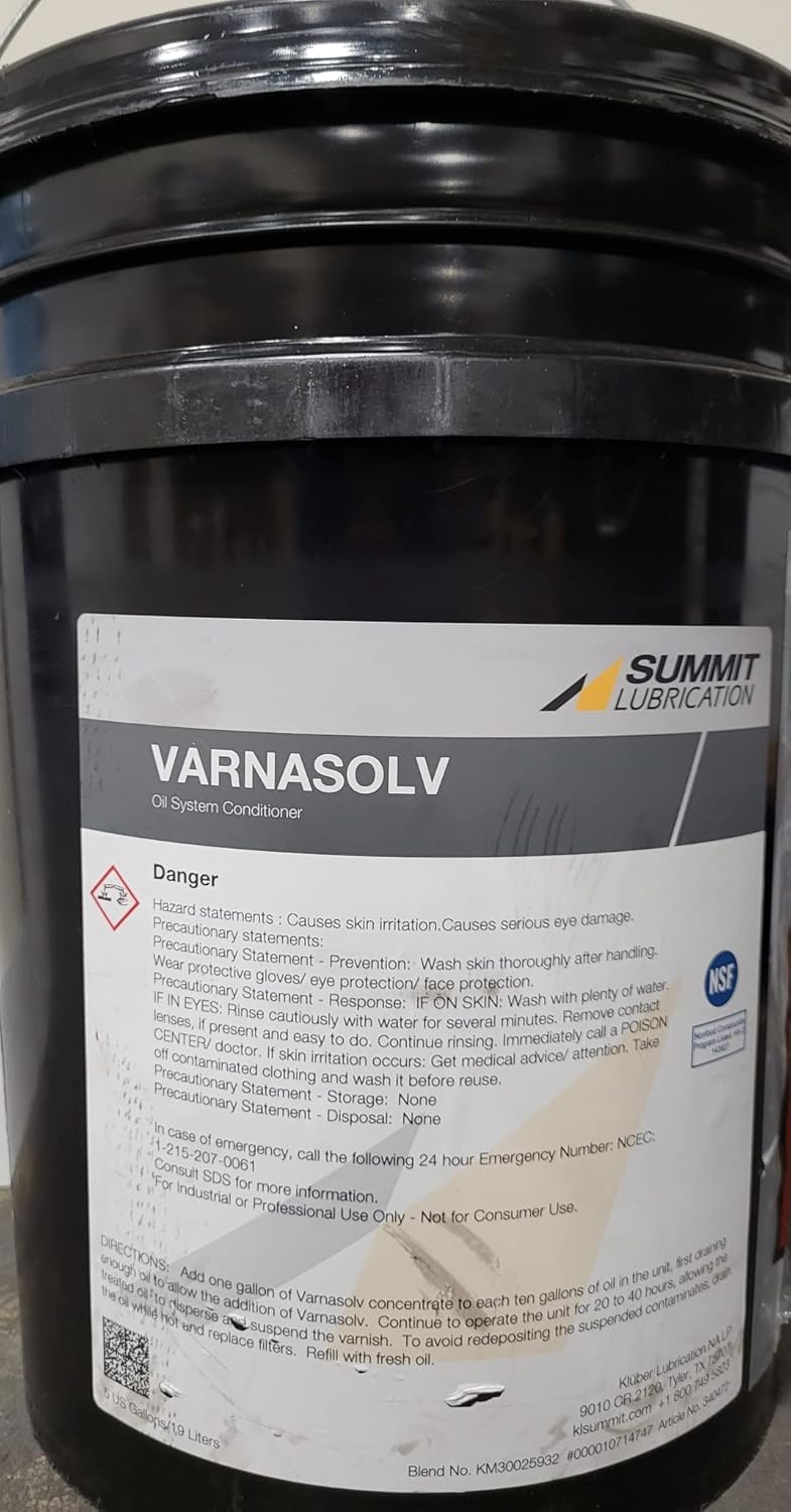 Kluber Lubrication-Summit Varnasolv Compressor Varnish Cleaner 19 L ...
