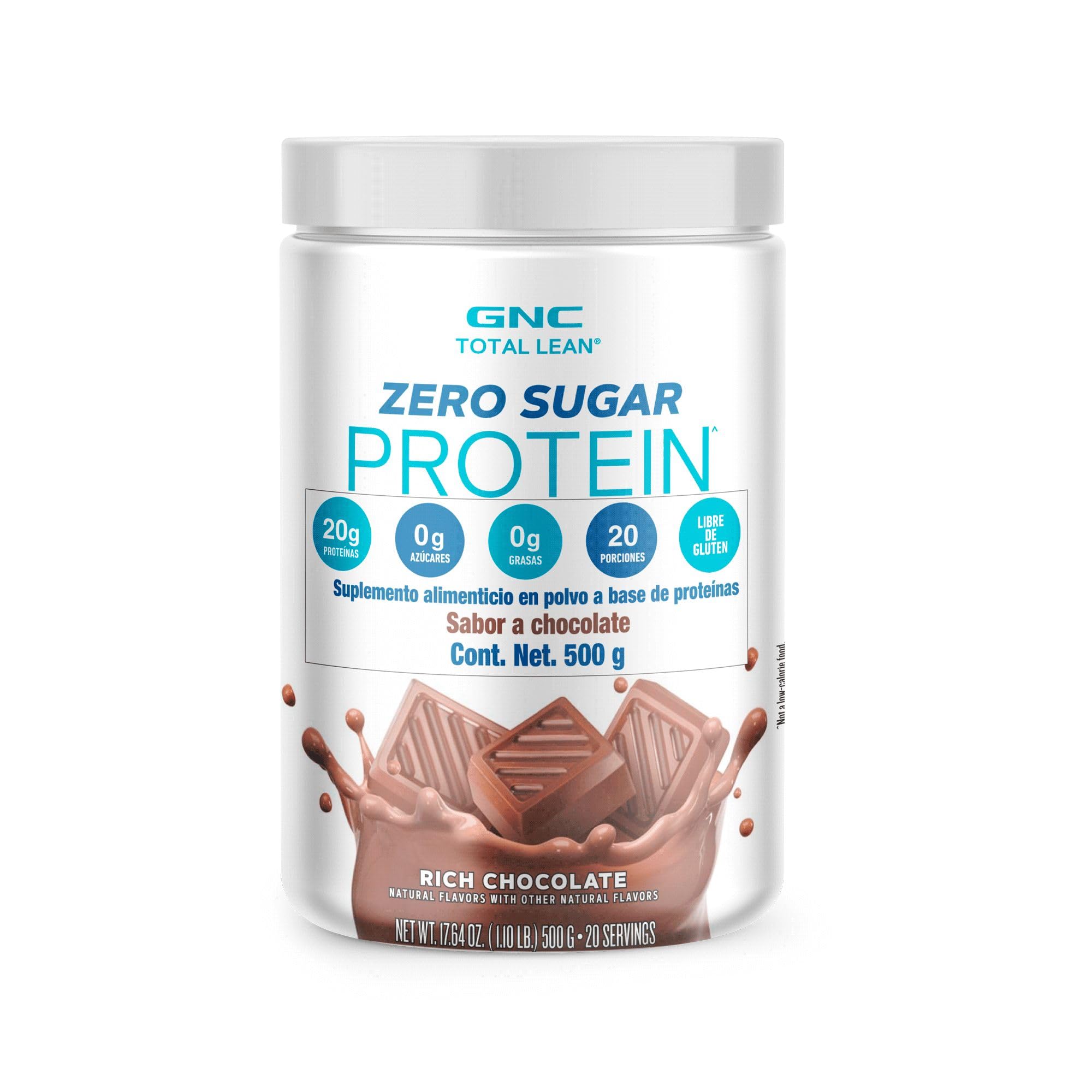 Zero Sugar Proteína Total Lean Chocolate 500 gr : Amazon.com.mx: Salud ...