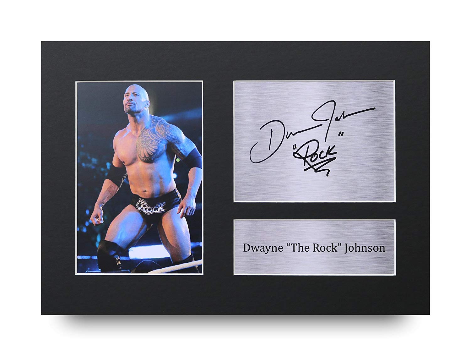 HWC Trading Dwayne Johnson Gift Signed A4 Printed Autograph The Rock ...