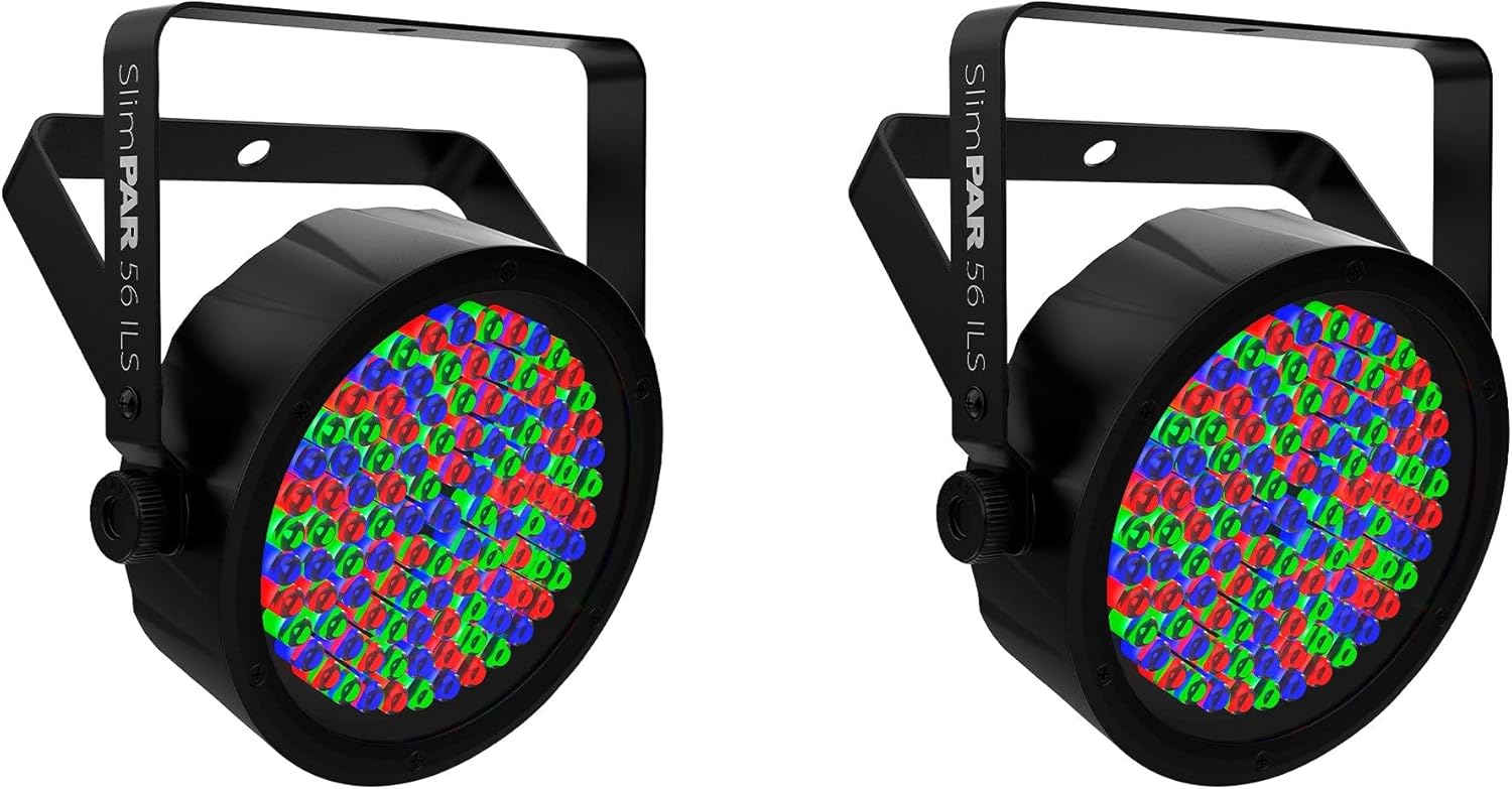 Amazon.com: Chauvet DJ SlimPAR 56 ILS LED Wash Light RGB LED Par Can ...