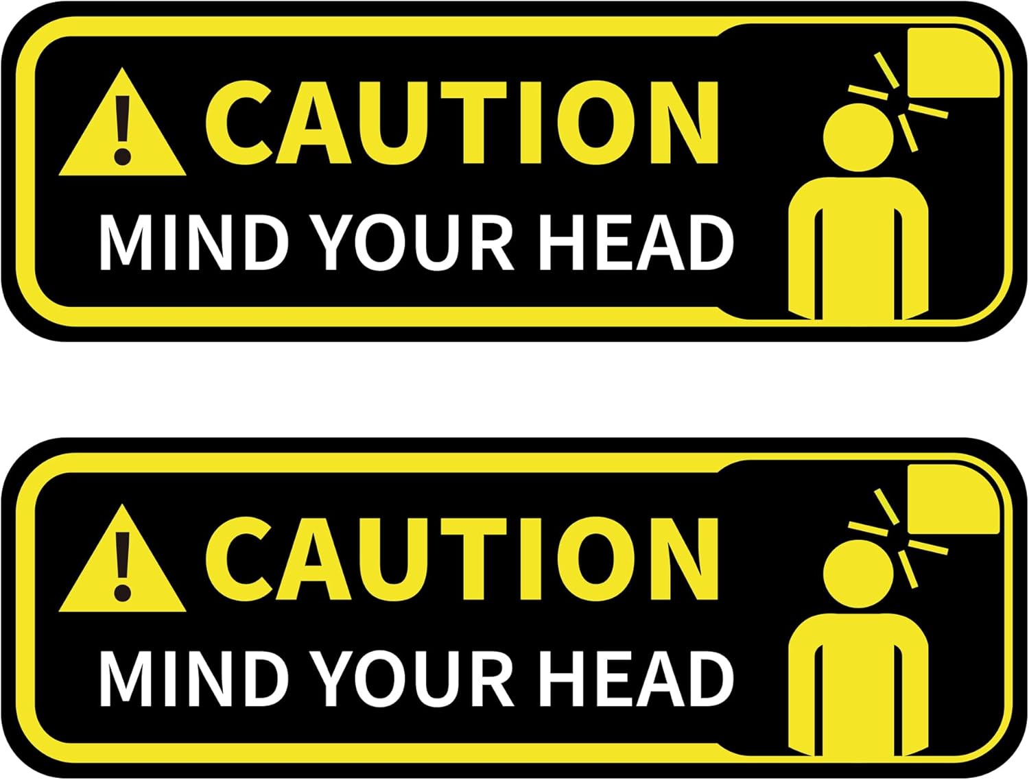 Amazon.com : 2 PCS Watch Your Head Sign Stickers, Self Adhesive Vinyl ...