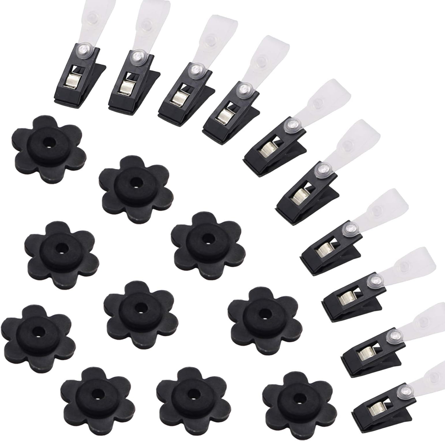 Amazon.com : HSCGIN 10pcs Garden Flag Rubber Stoppers 117x19mm Black ...