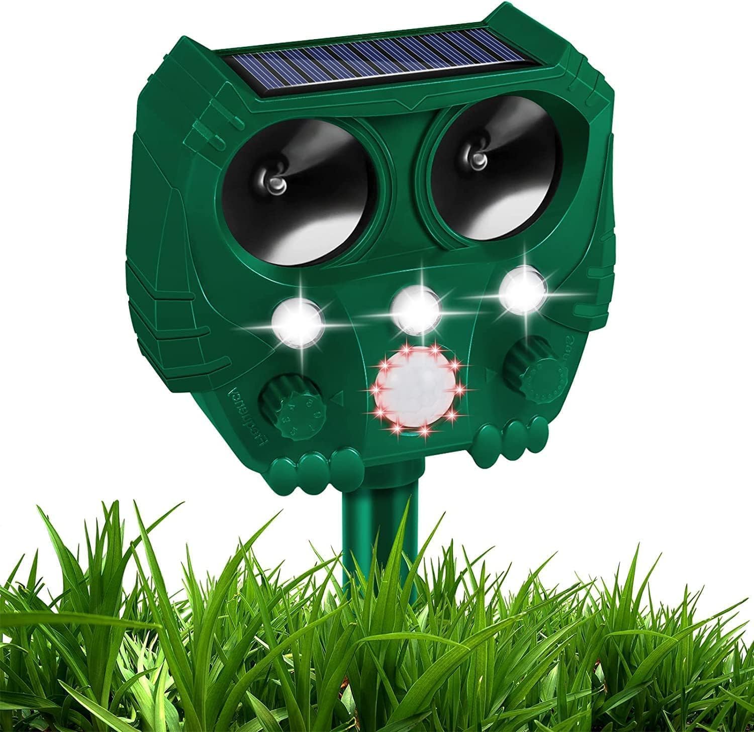 Garden Cat Repellent, Solar Cat Scarers for Gardens, Ultrasonic Animal ...