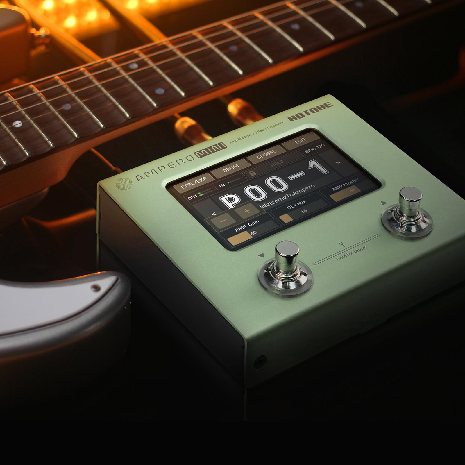 Snapklik.com : Hotone Ampero Mini MP-50 Guitar Bass Amp Modeling IR ...