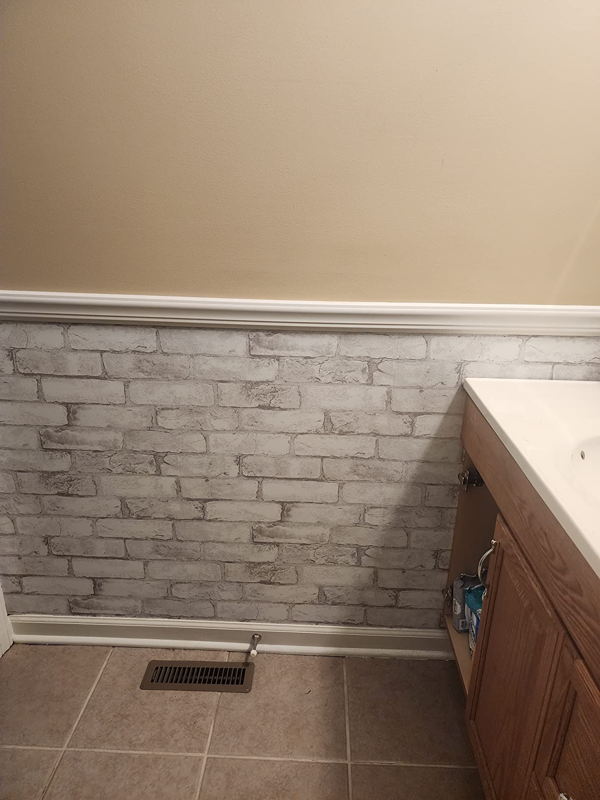 $7/mo - Finance NuWallpaper NU2218 Loft Brick Peel Stick Wallpaper ...
