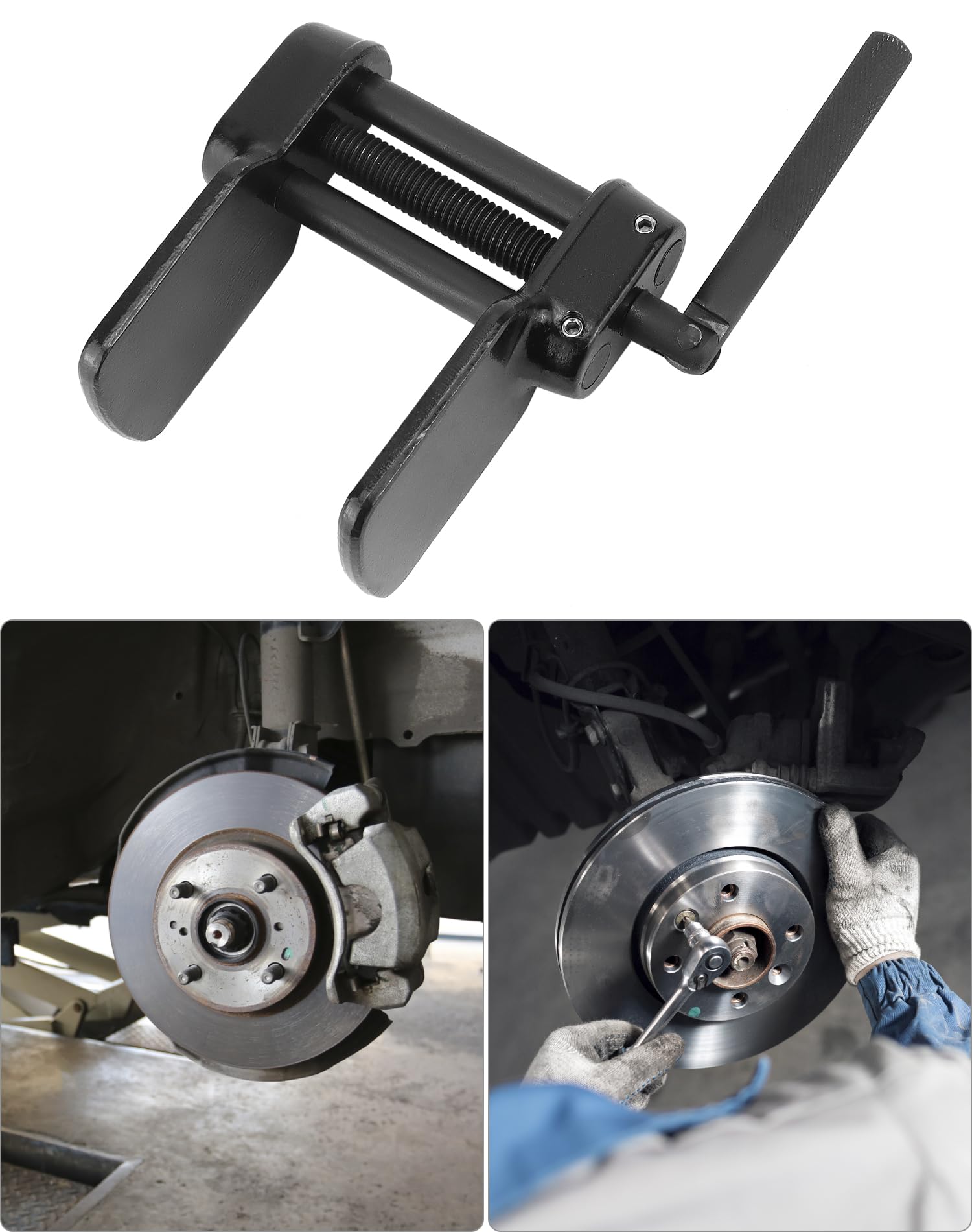 Snapklik.com : QWORK Heavy Duty Brake Caliper Press Tool - Universal ...