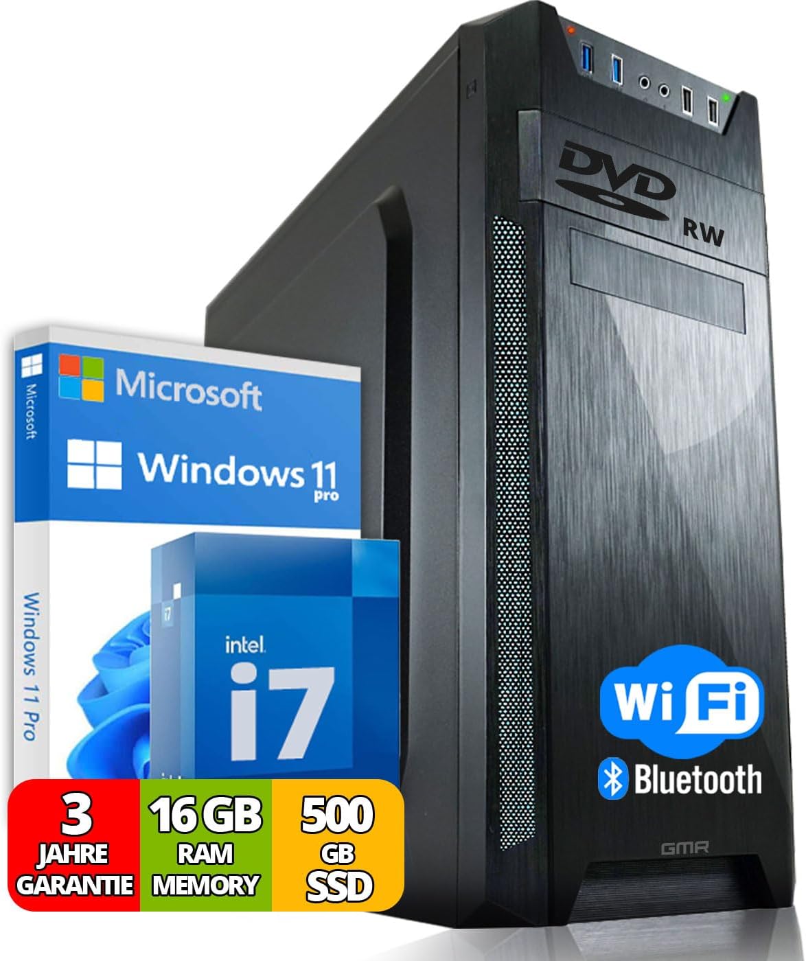 Ultra Intel i7 PC - Schneller Rechner + Computer für Büro & Home Office ...