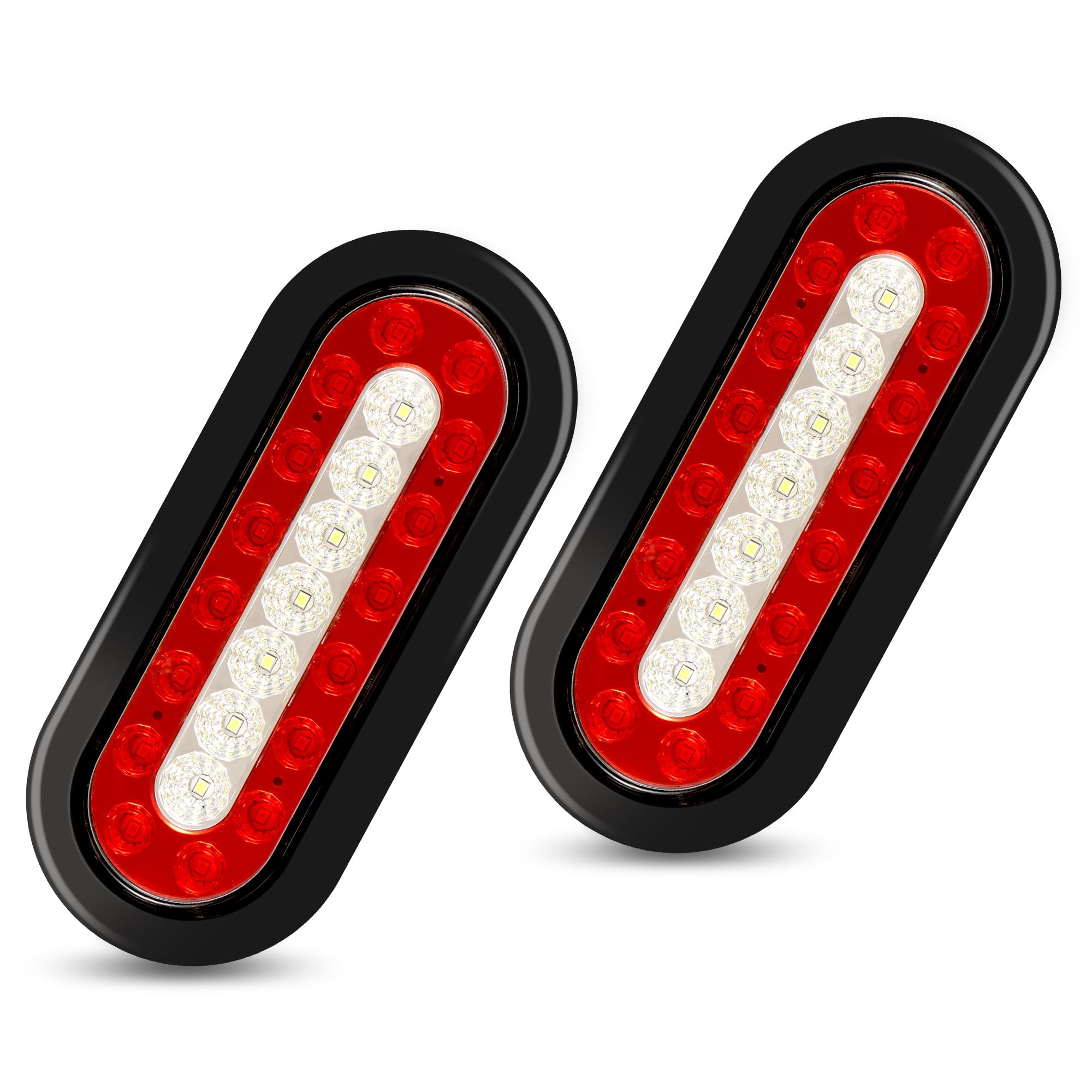 Amazon.com: RUNHWEE Led Trailer Lights Kit,2Pcs 6" Oval Tail Lights 23 ...