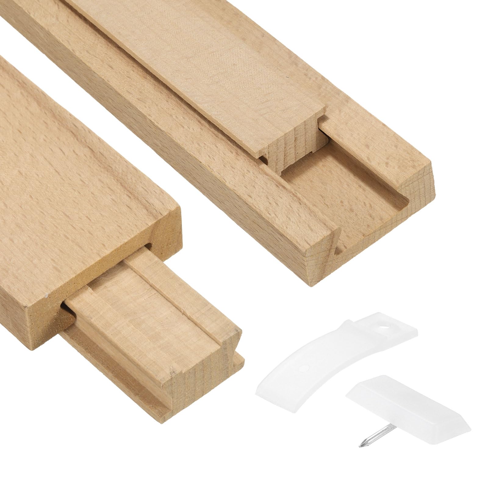 uxcell 4 Set Wooden Drawer Slides, 15-3/4 (40 CM) Classic Wood Center ...