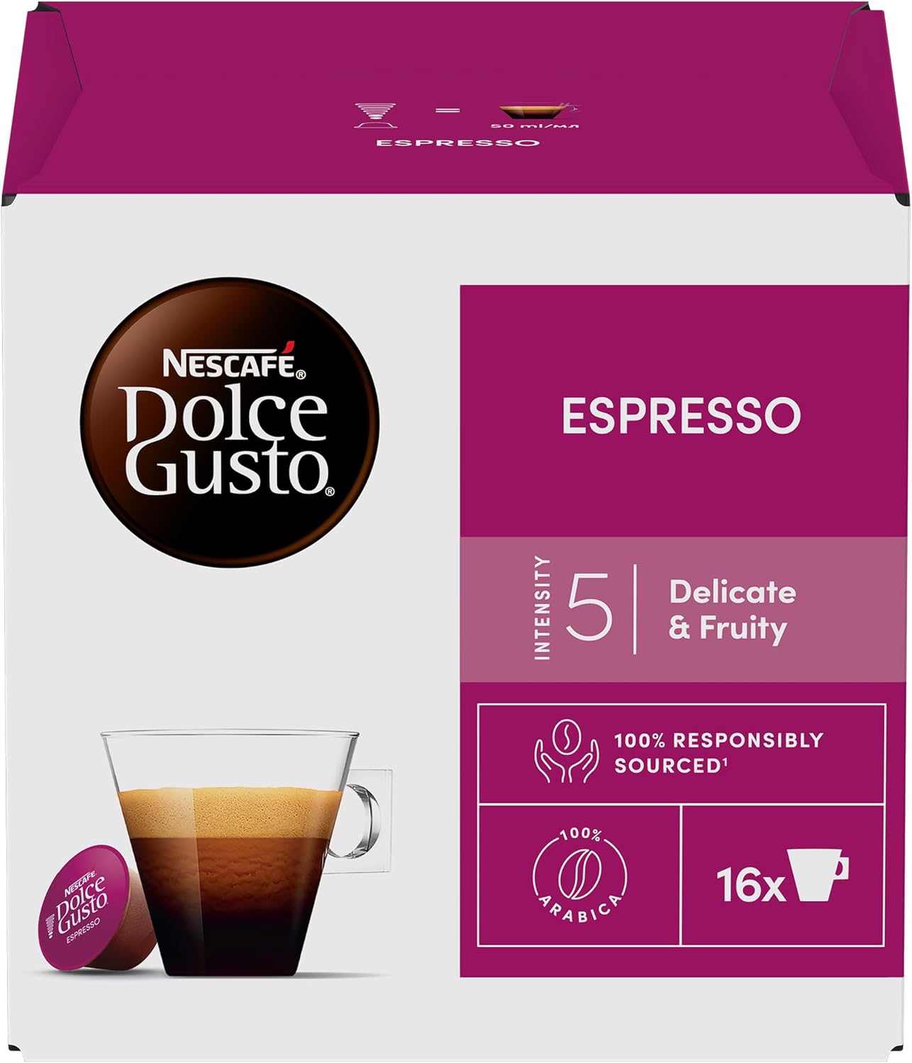 Nestle 'espresso' for Dolce Gusto coffee capsules (16 Capsules ...