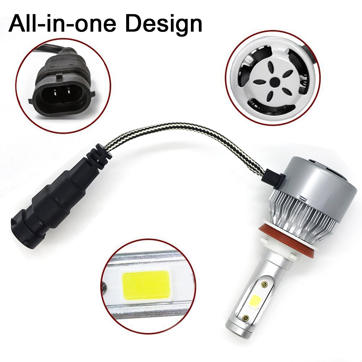 Matrix LED-H7 Matrix LED COB Fanless Headlight Bulbs Summit Racing ...