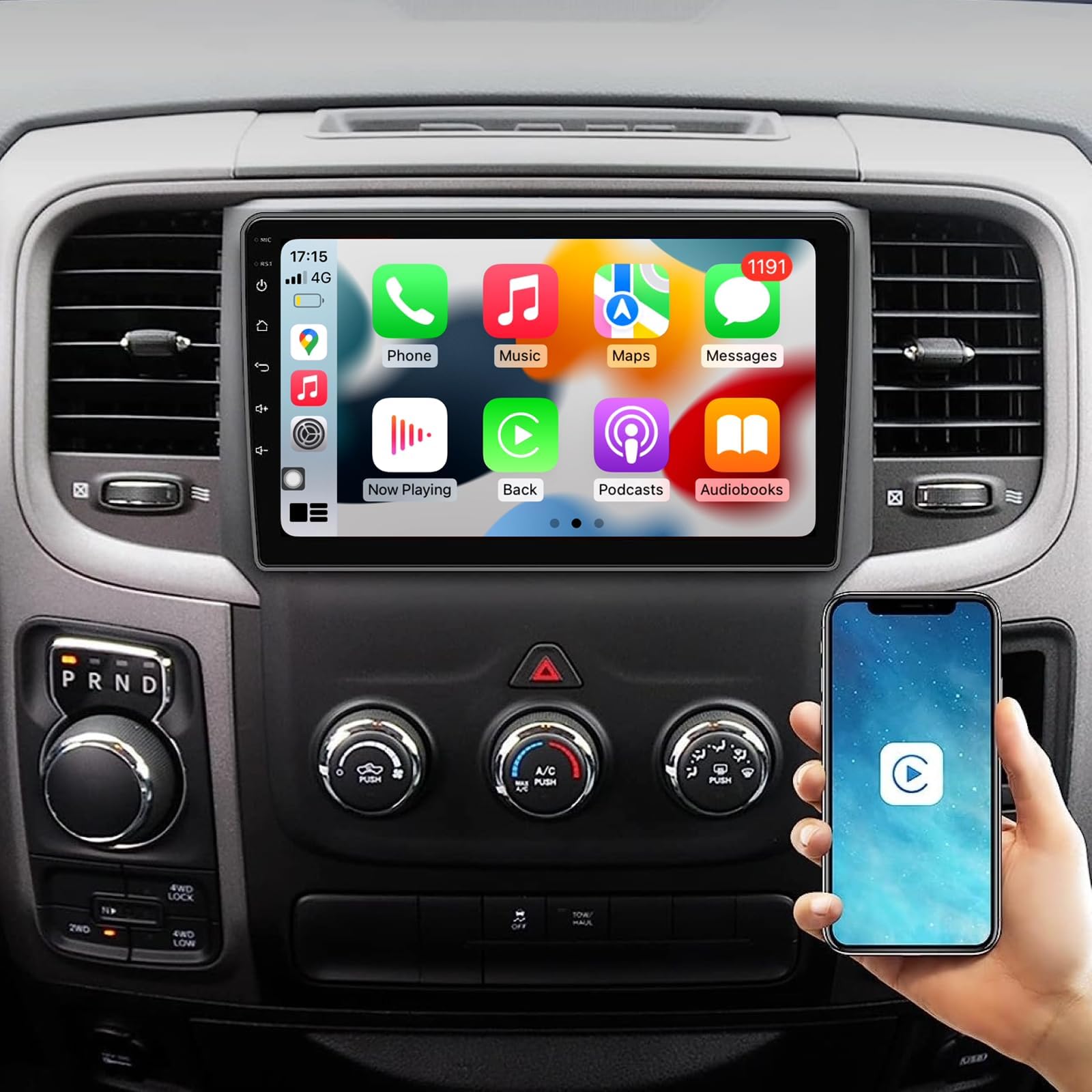 Amazon.com: CZSWCH 8 Core 4G+64G Stereo for Dodge Ram 1500 2500 3500 ...