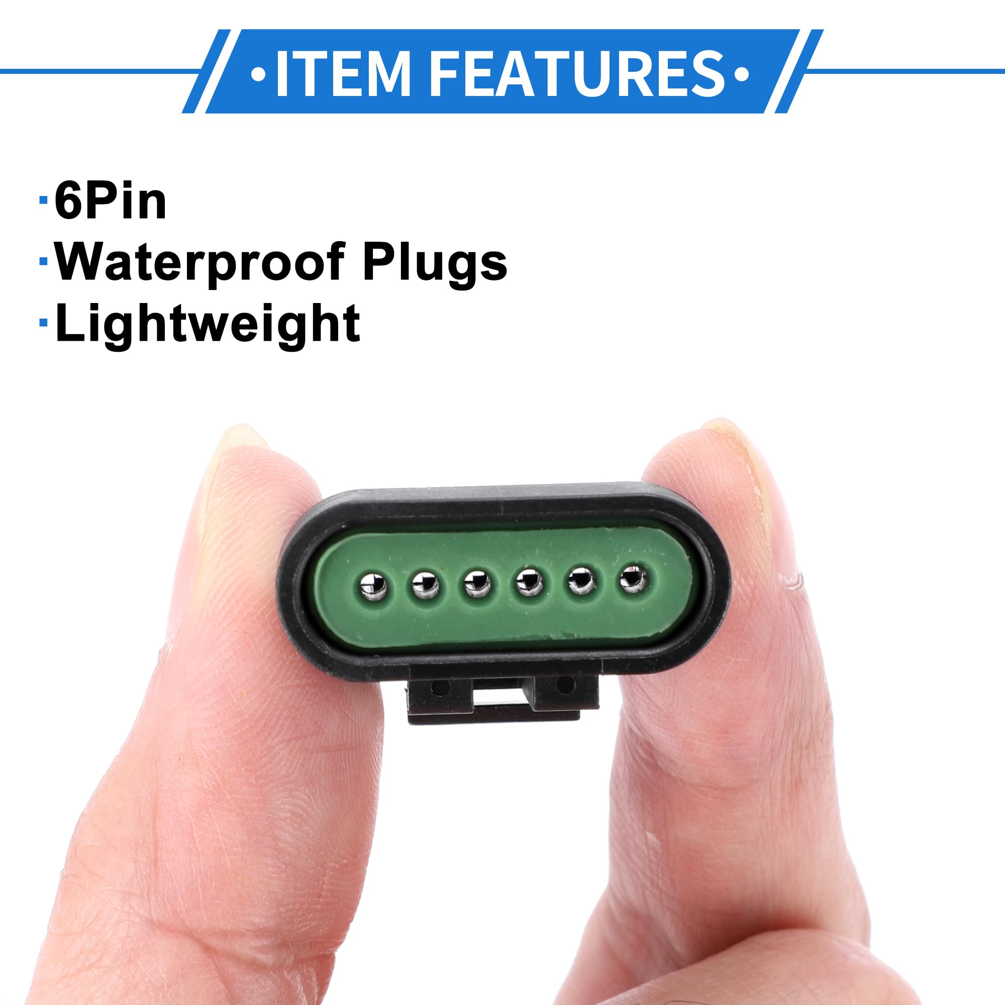 Automotive Connectors 10 Sets 6-Pin Waterproof - Female Electronic ...