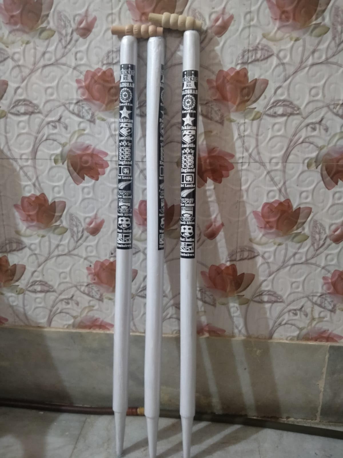 Buy AENOX Wickets for Cricket Wooden with Bails Full Size Wooden Stump ...