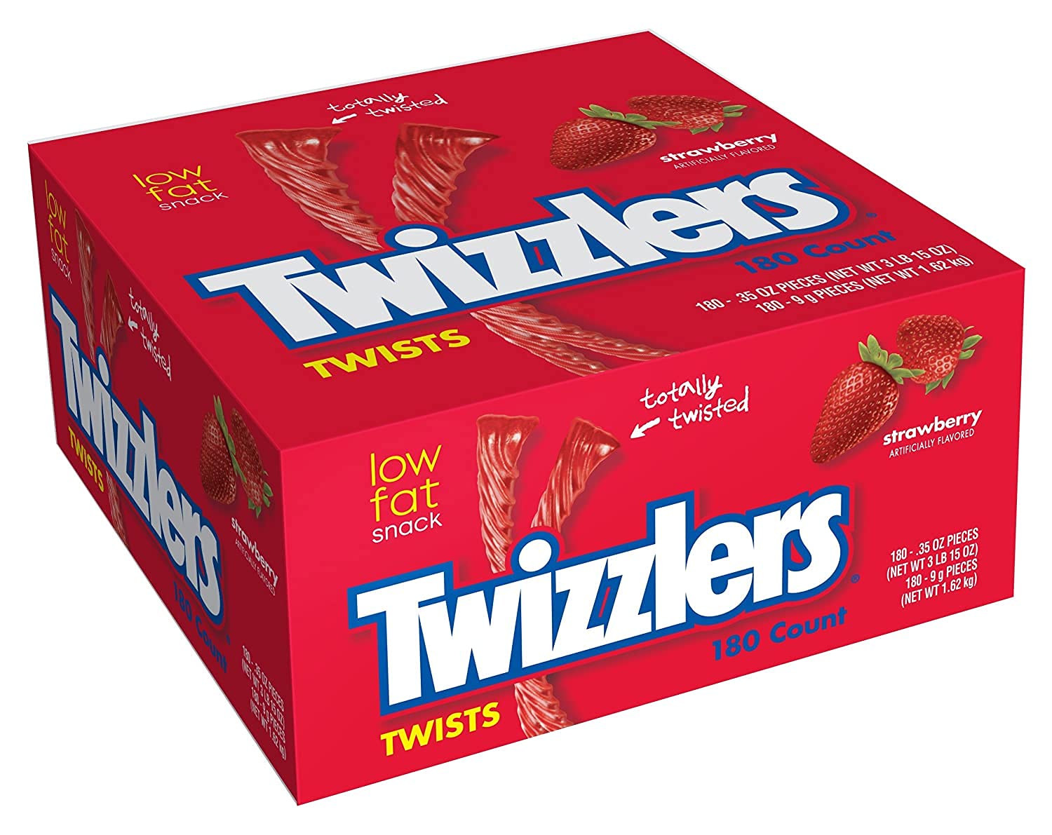 Amazon.com : Twizzlers, Individually Wrapped Strawberry Twists, 180 ...